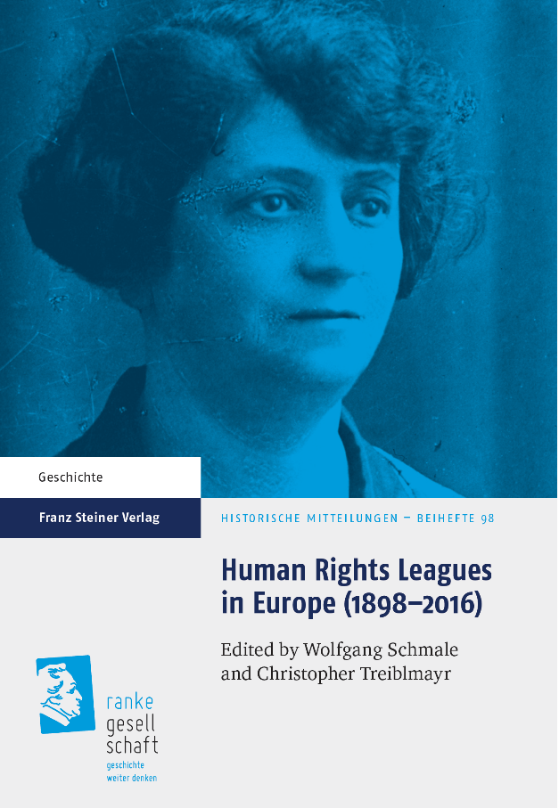 Buchpräsentation: Human Rights Leagues in Europe (1898-2016 ...
